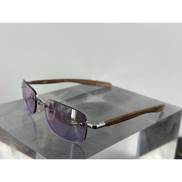 avid Eden | Accessories | David Eden W217 Silver Wood Temples 541814 ...